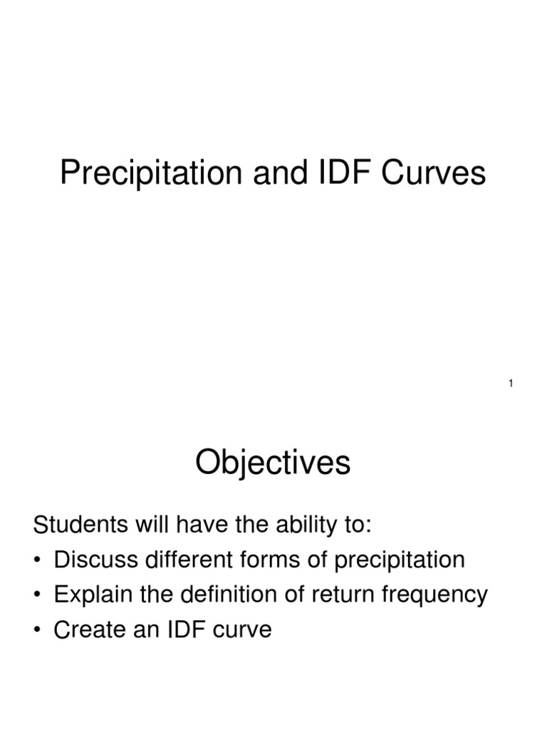 Precipitation and IDF Curves | PDF | Precipitation | Ice