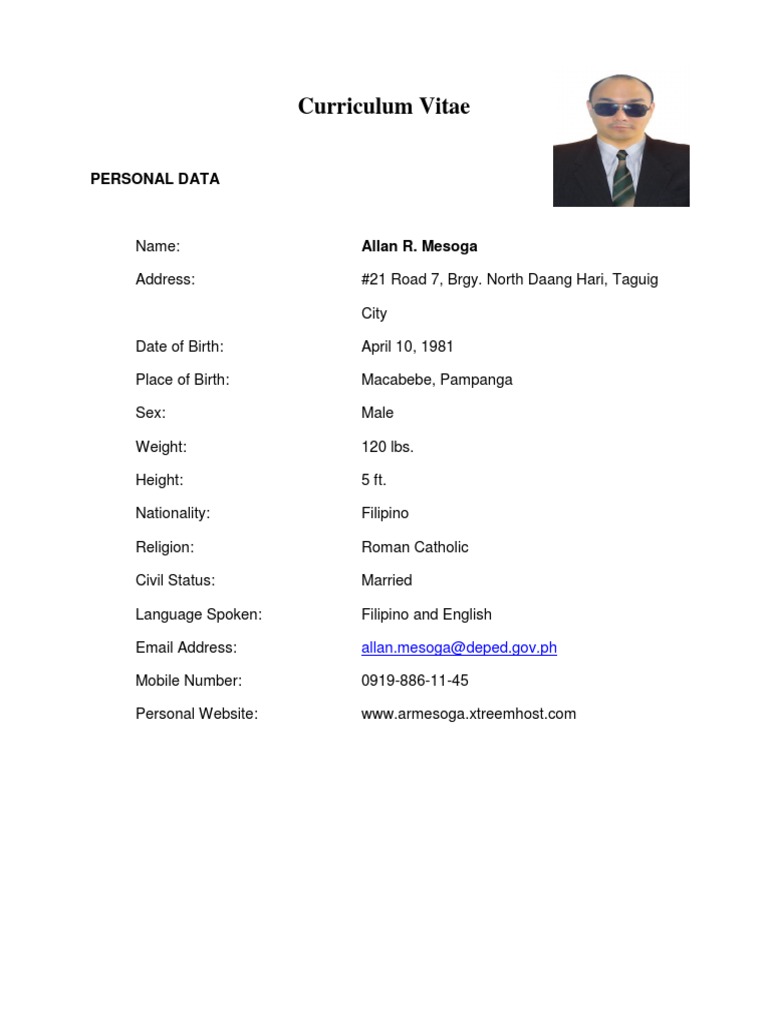 Revised - Curriculum Vitae - 01302019 | PDF | Visual Impairment ...