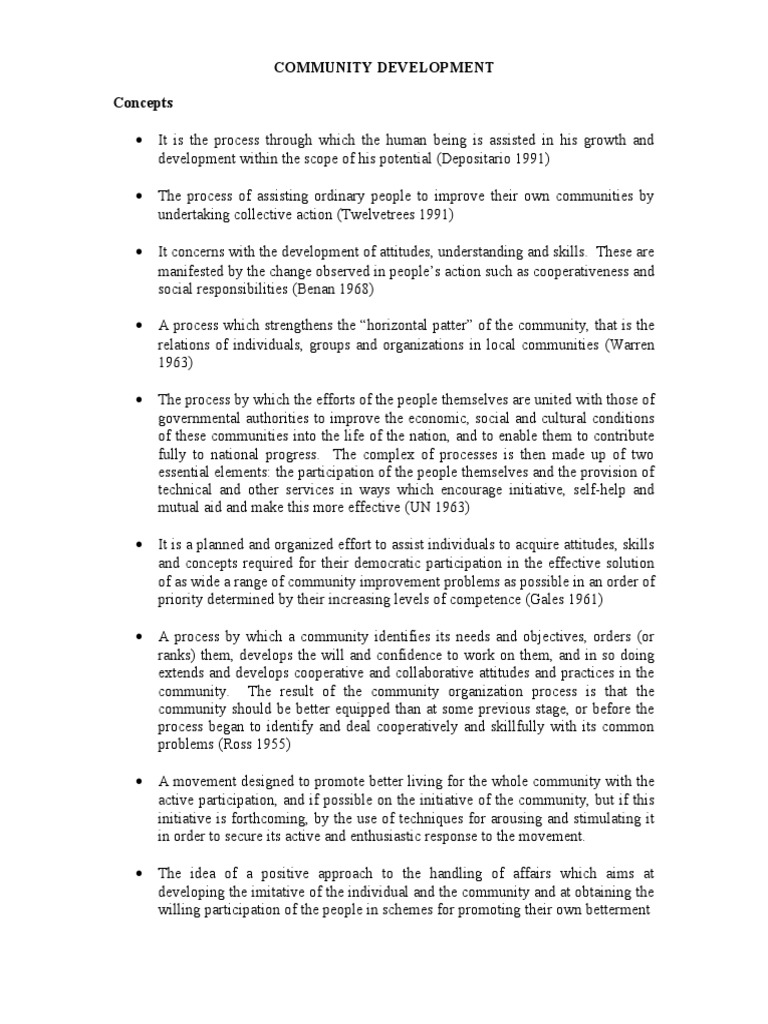 Communitydevelopment-1 | PDF | Economic Development | Community Development