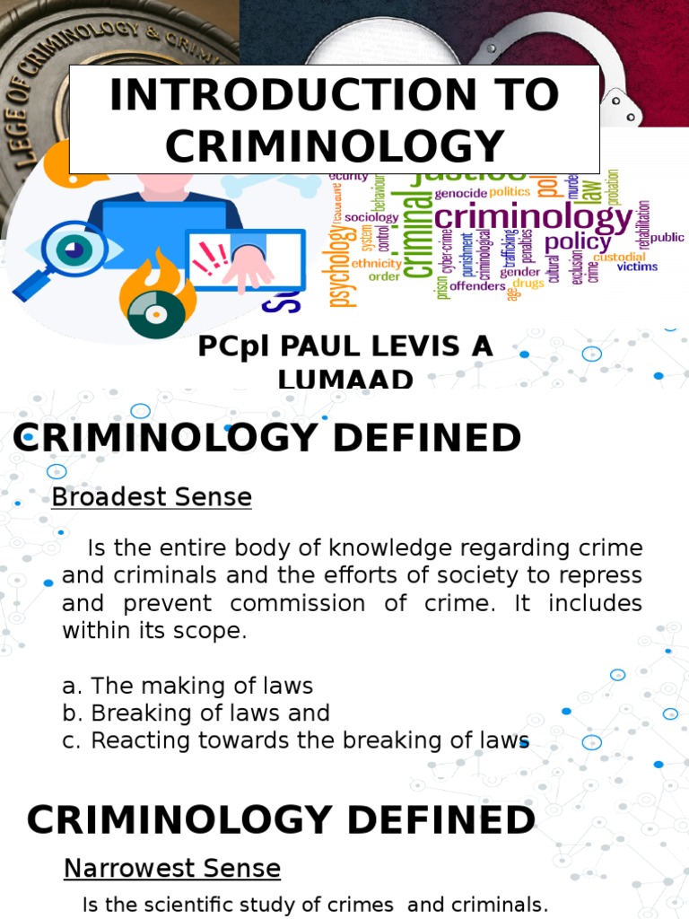 Introduction To Criminology | PDF | Deviance (Sociology) | Crime & Violence