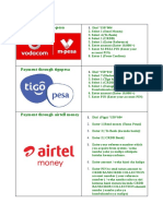 M-Pesa tariffs - Latest 2025 | PDF