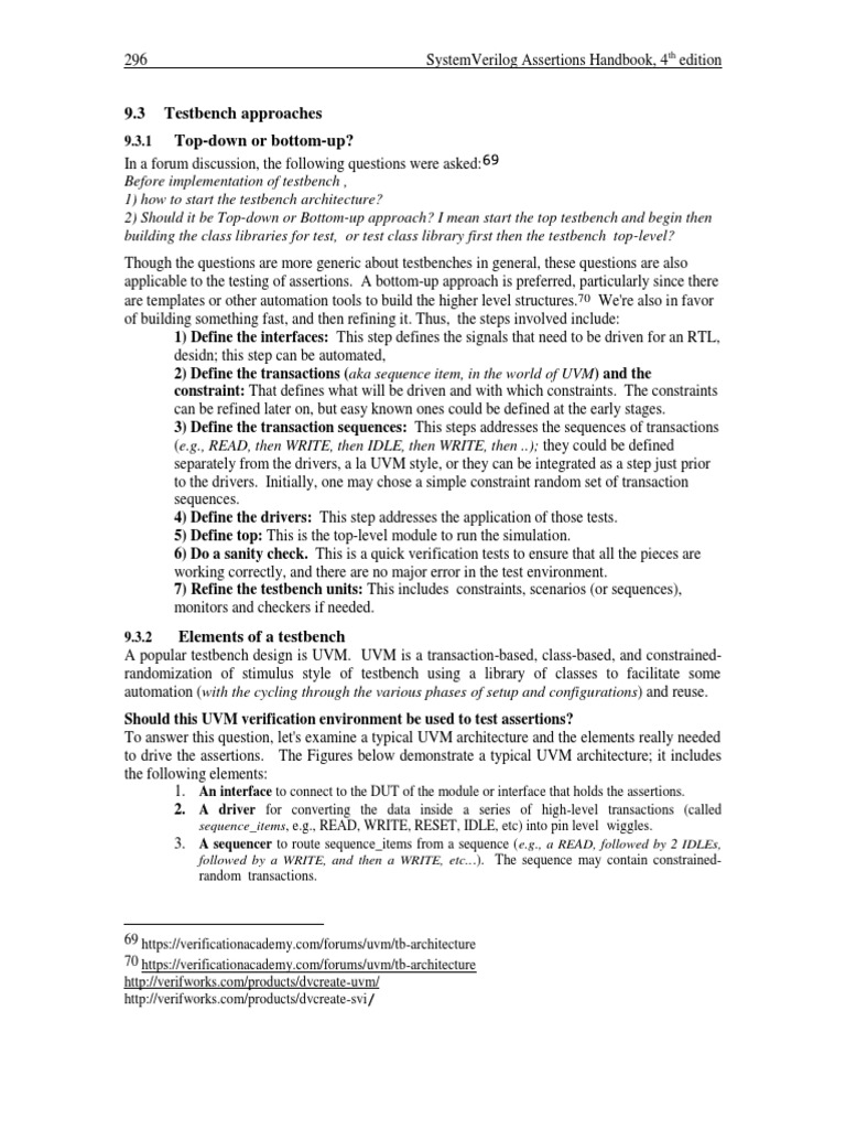 9.3 Testbench Approaches Top-Down or Bottom-Up? | PDF | Top Down And ...