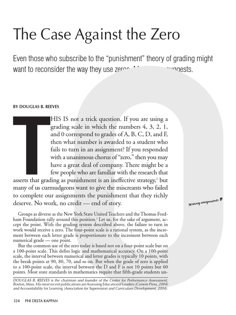 The Case Against Zero | Download Free PDF | Copyright