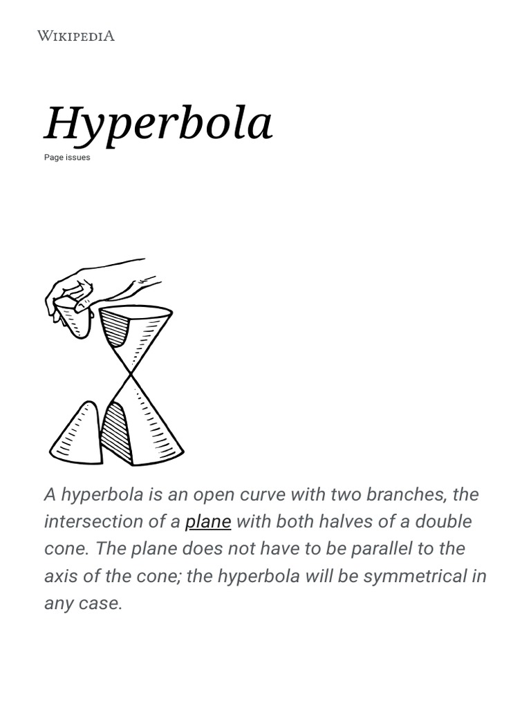 Hyperbola: Concise Guide to Properties of the Open Curve | PDF ...