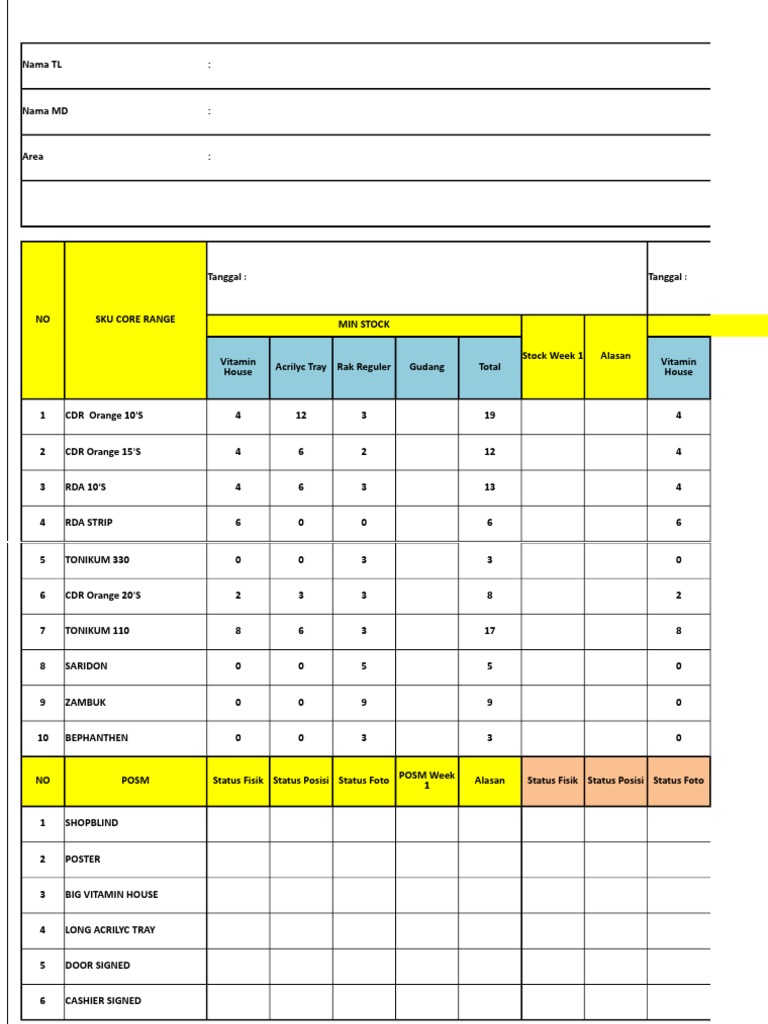 Contoh Format Report Manual MD | PDF