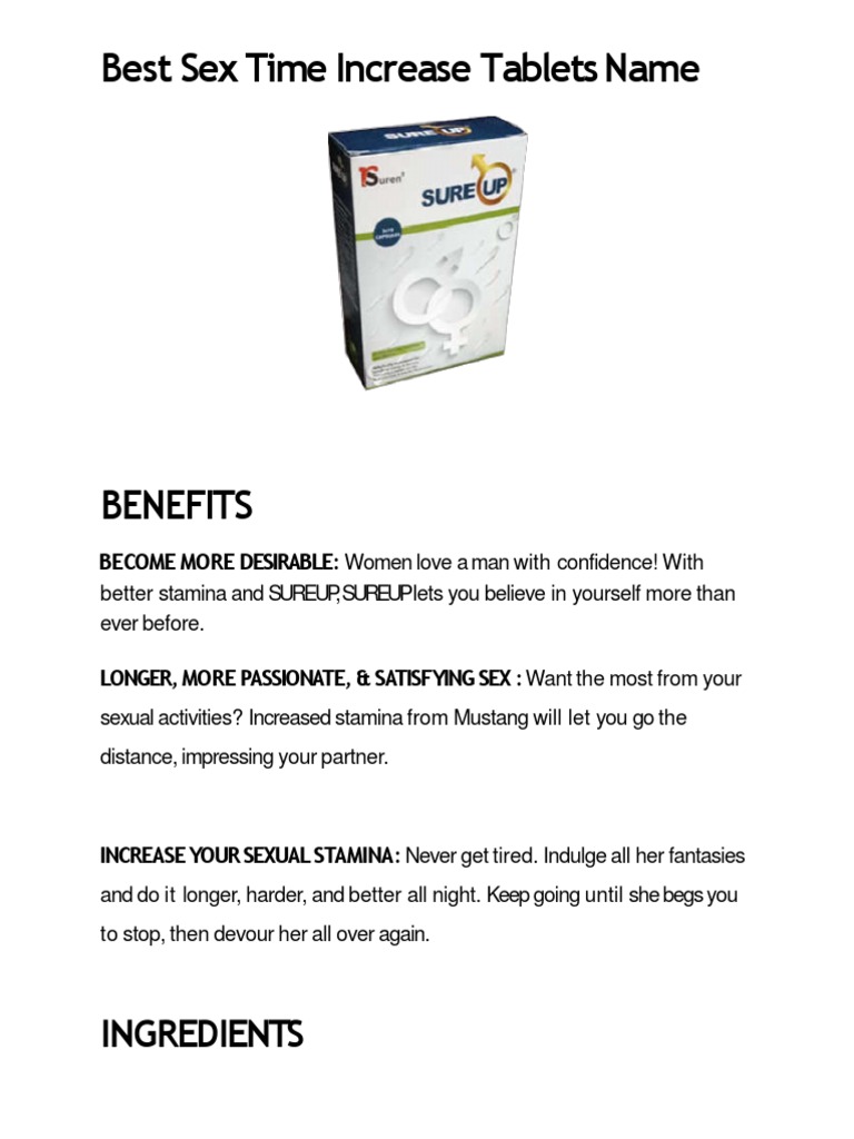 Best Tablets for Increasing Sex Stamina | PDF | Human Sexual Activity ...