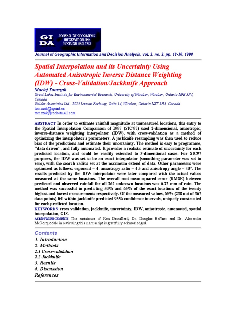 Cross ValidationJackknife Approach | PDF | Resampling (Statistics) | Errors And Residuals