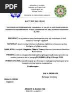 Resolution Barangay BHW | PDF