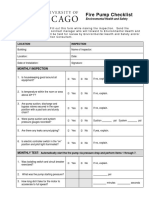 Fire Hydrant Monthly Inspection Checklist | PDF