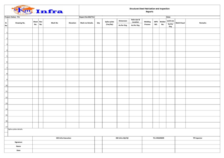Structural Steel Fabrication Report | PDF