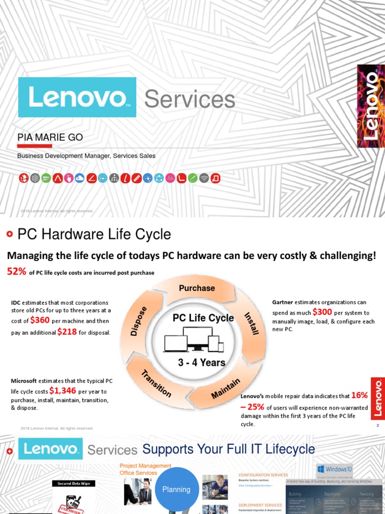 Lenovo Services Presentation Deck - Customerv2 | PDF | Lenovo ...