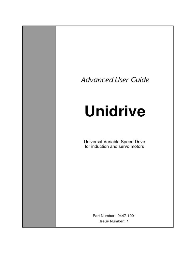 Unidrive: Advanced User Guide | PDF
