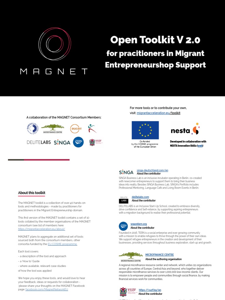 MAGNET Toolkit v2.0 | PDF | Design Thinking | Entrepreneurship