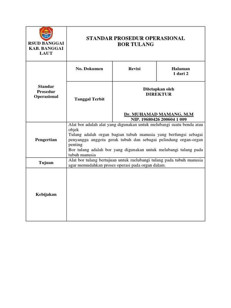 Sop Bor Tulang | PDF