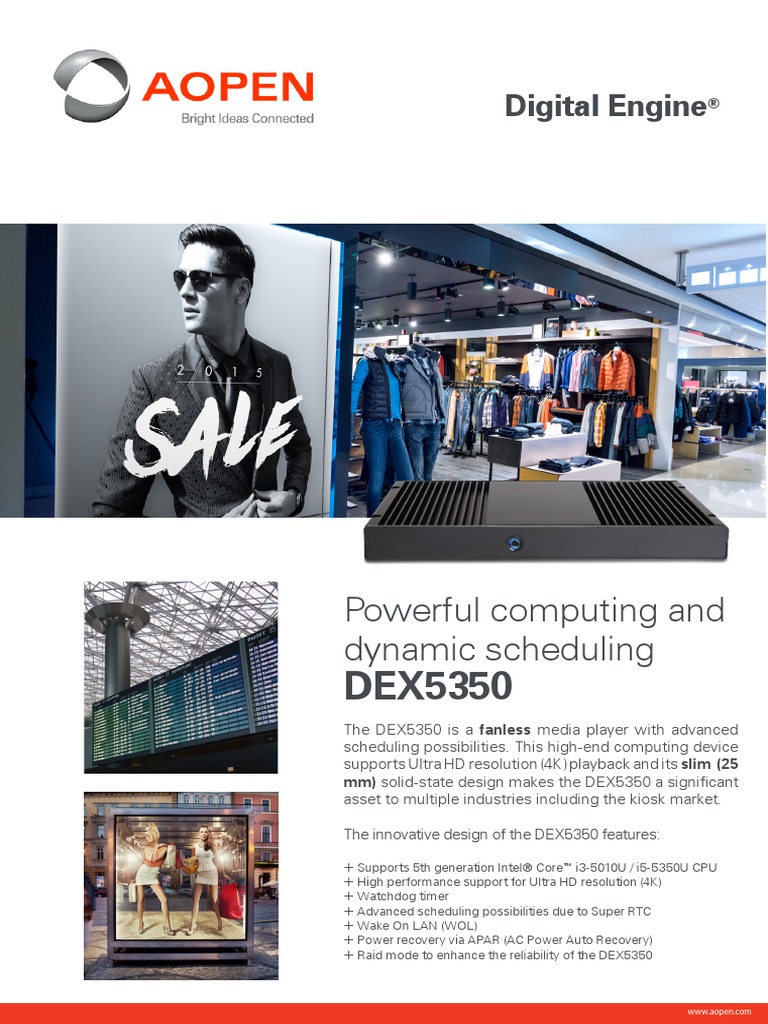 Aopen Dex5350 PDF | PDF | Hdmi | Computer Data Storage