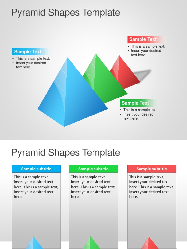 1084 Pyramid Powerpoint Shapes Template | PDF