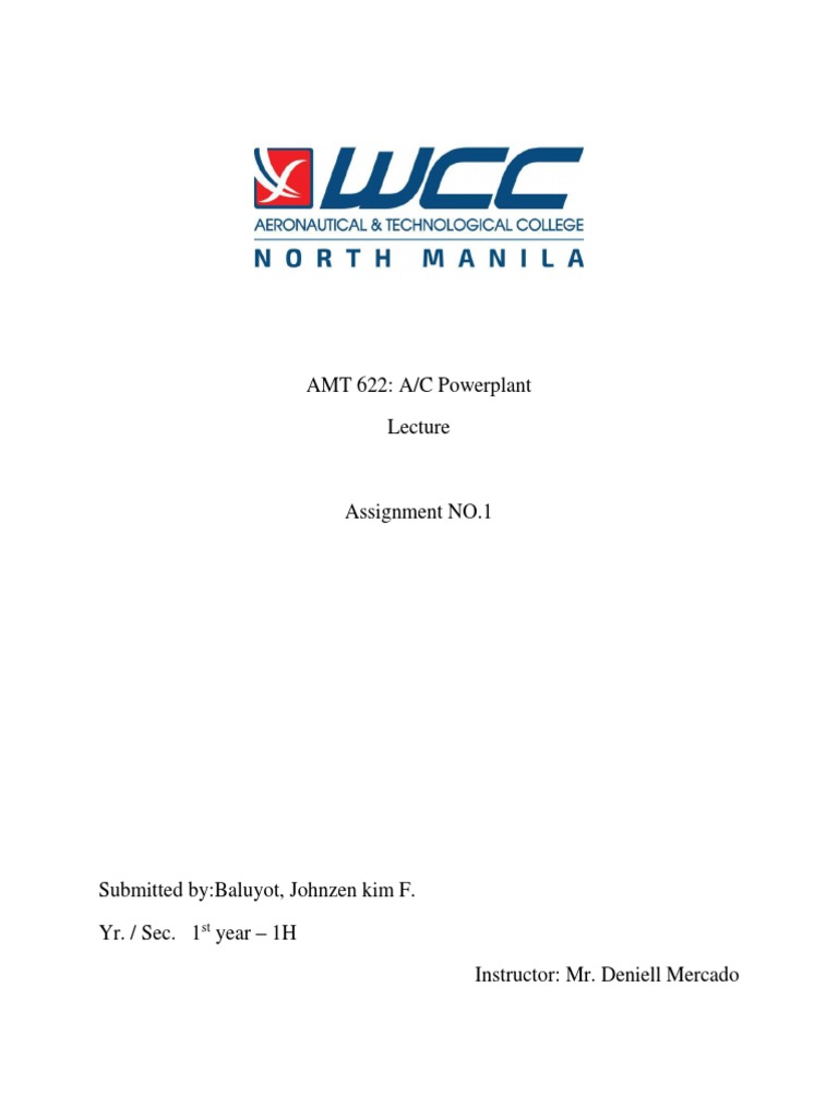 AMT 622: A/C Powerplant | PDF | Internal Combustion Engine | Vehicle ...
