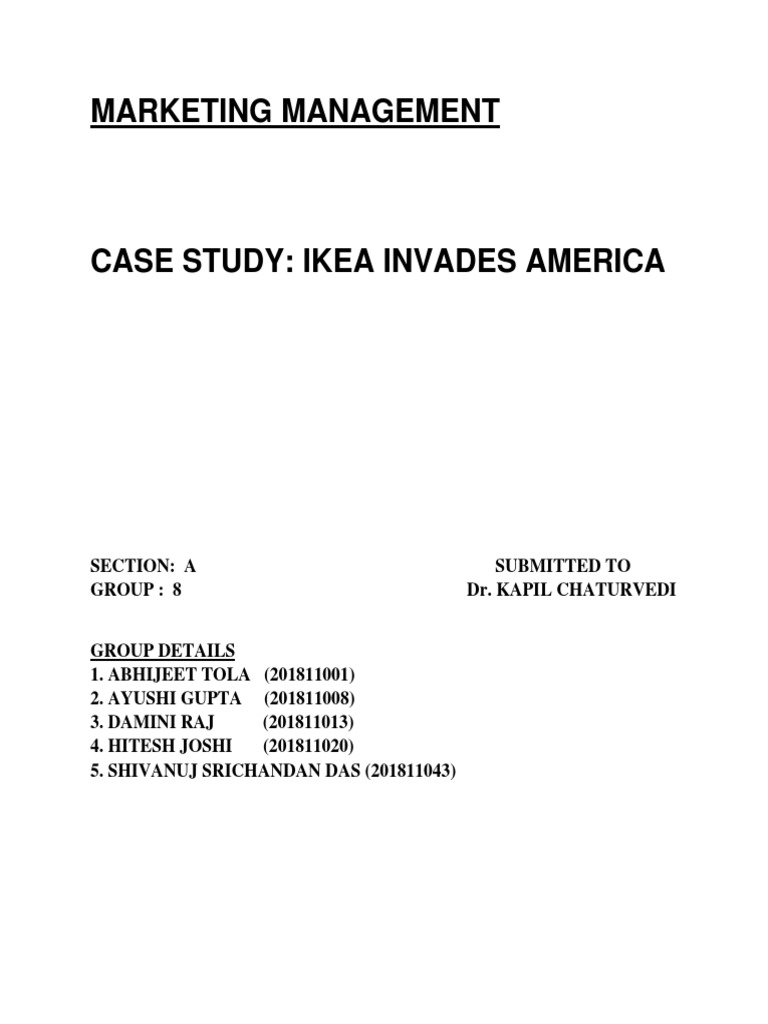 Case Study IKEA | PDF | Retail | Marketing