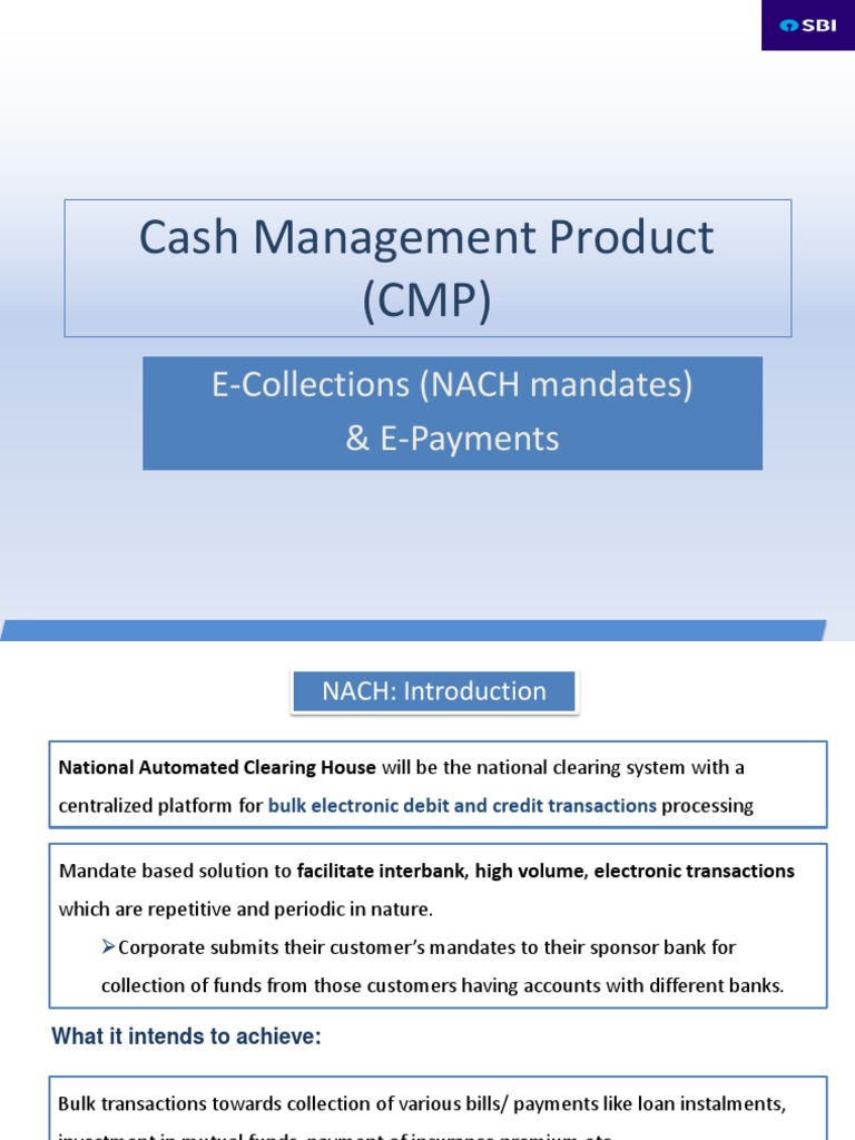 Nach Mandates | Download Free PDF | Payments | Financial Services