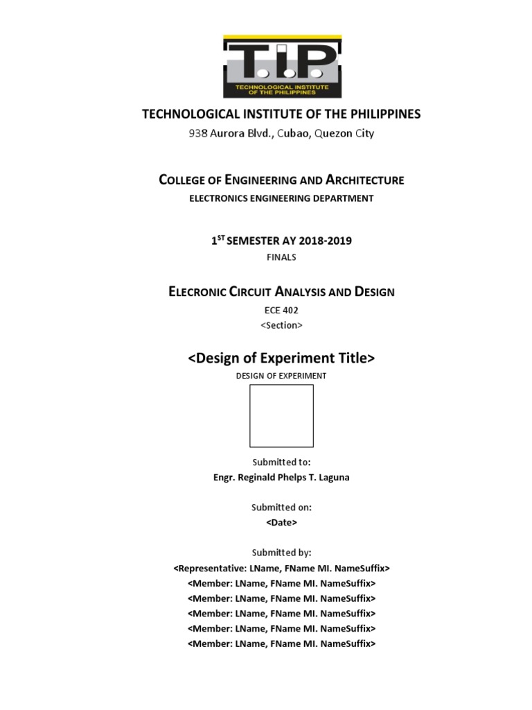 Design of Experiment Format | PDF | Experiment | Engineering