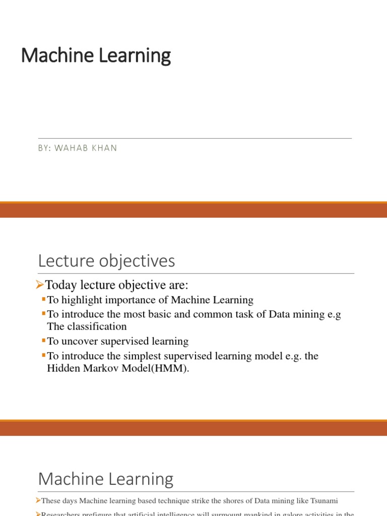 Machine Learning By Wahab Khan Pdf Machine Learning Artificial