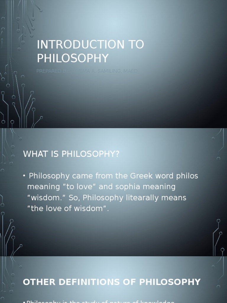 Introduction to Philosophy Overview | PDF | Epistemology | Reason
