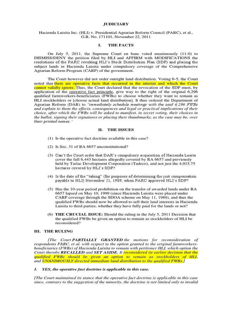 Judiciary: (The Court PARTIALLY GRANTED The Motions For Reconsideration ...