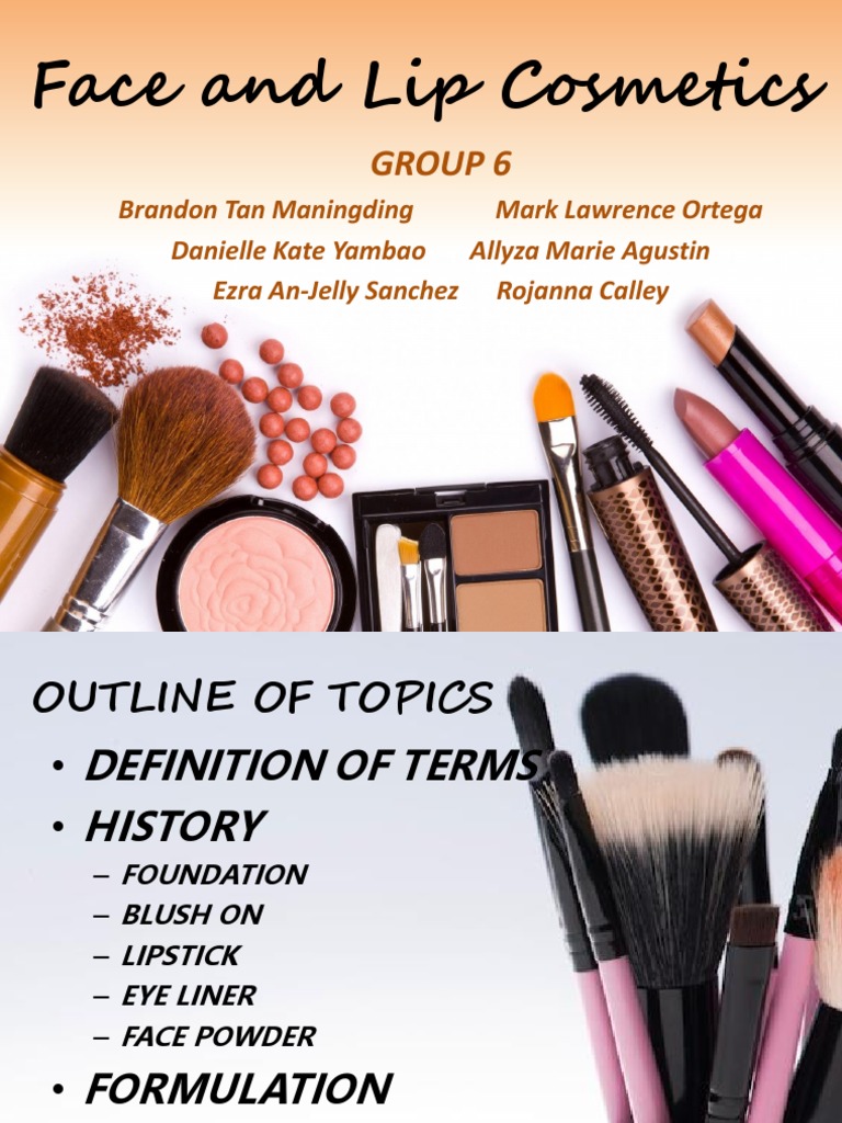 FACE and LIP Cosmetics | PDF | Cosmetics | Food And Drug Administration