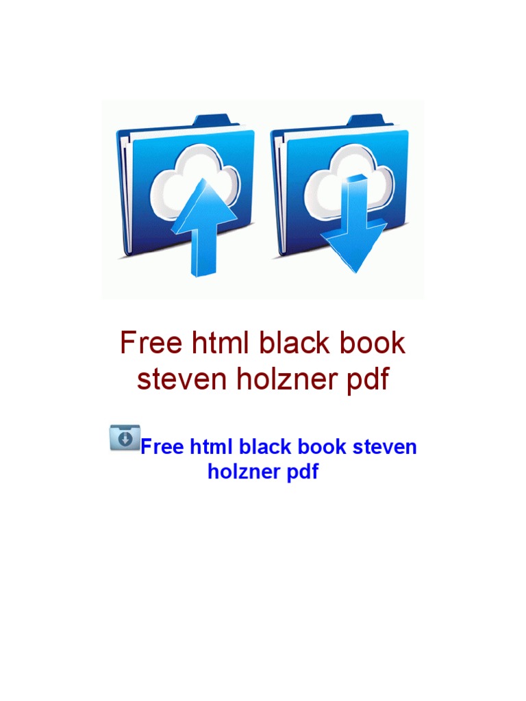 Free HTML Black Book Steven Holzner PDF | PDF | Windows Vista ...