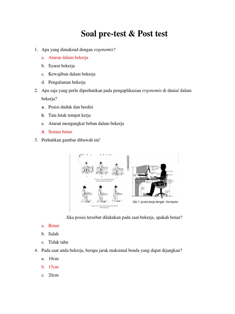 Soal Pre and Post | PDF