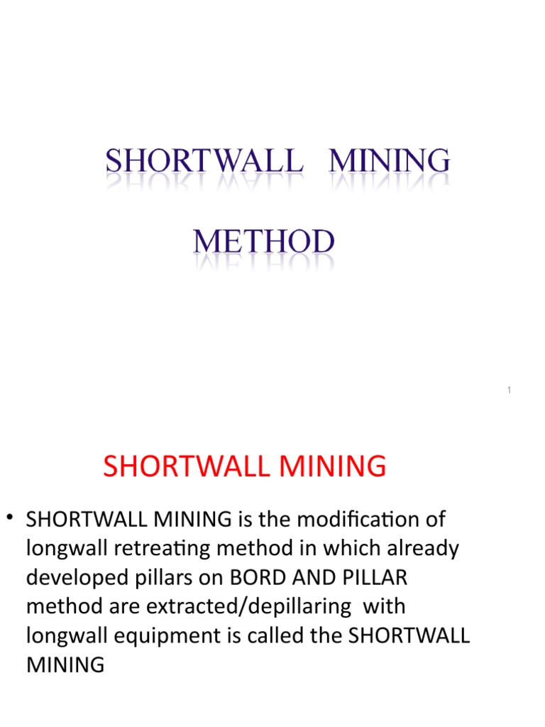 Shortwall Mining Method | PDF | Nature