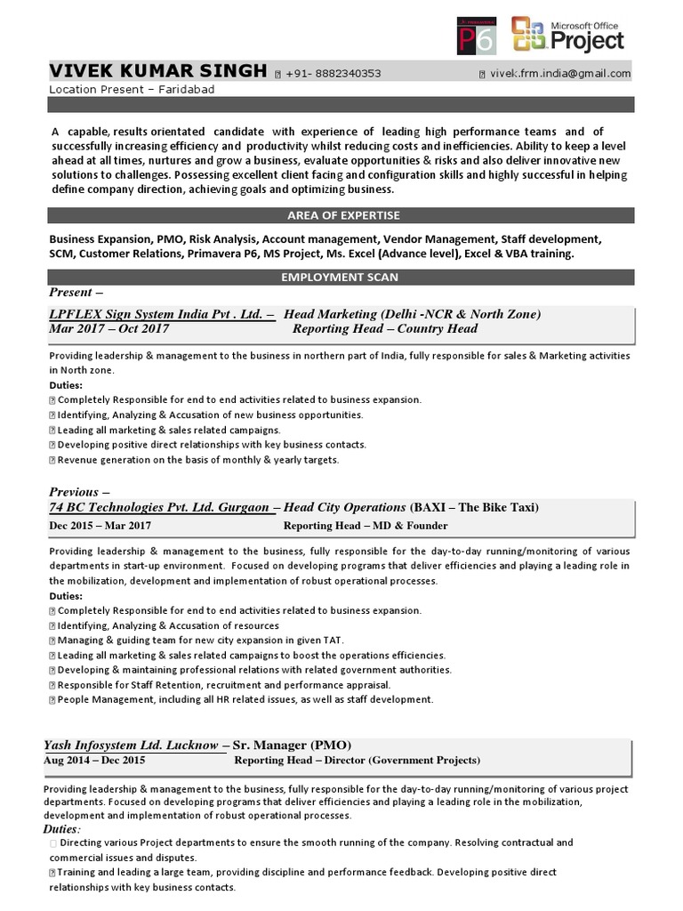 CV Vivek | PDF | Performance Appraisal | Employee Retention