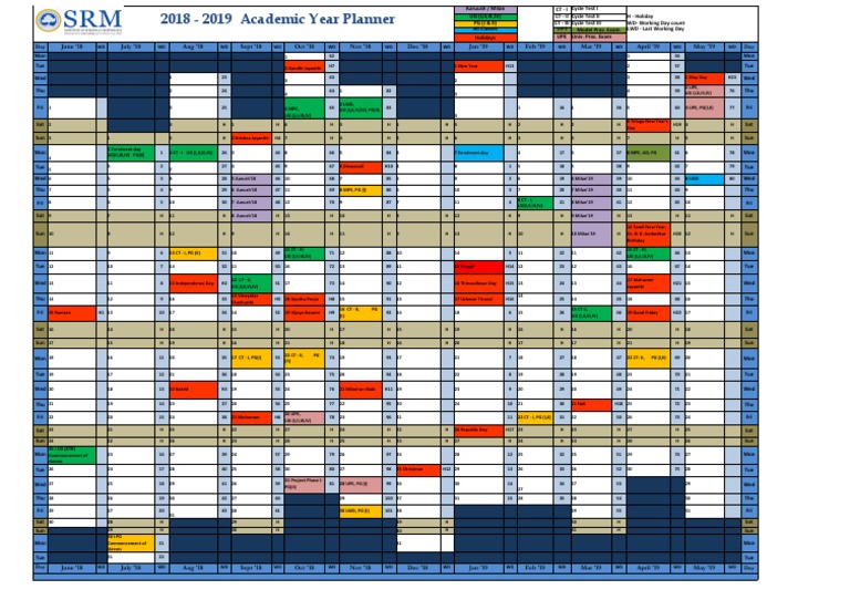 Academic Planner 2018 19 | PDF