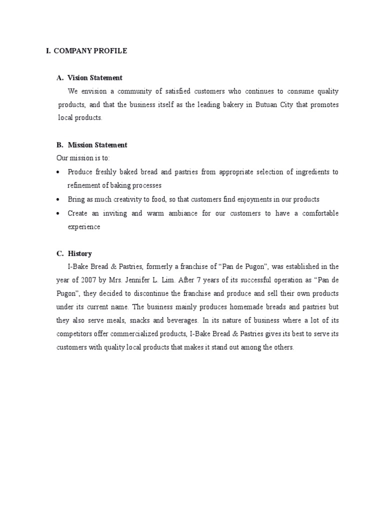 I. Company Profile | PDF | Feasibility Study | Economies
