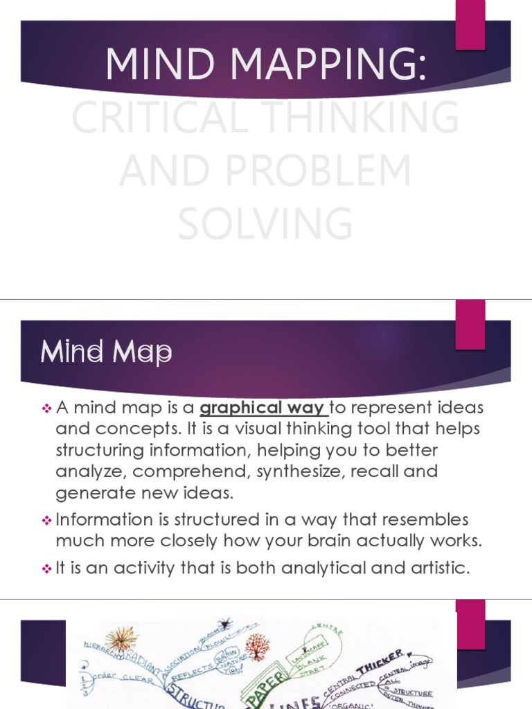 Mind Mapping: Critical Thinking and Problem Solving Mind Mapping ...