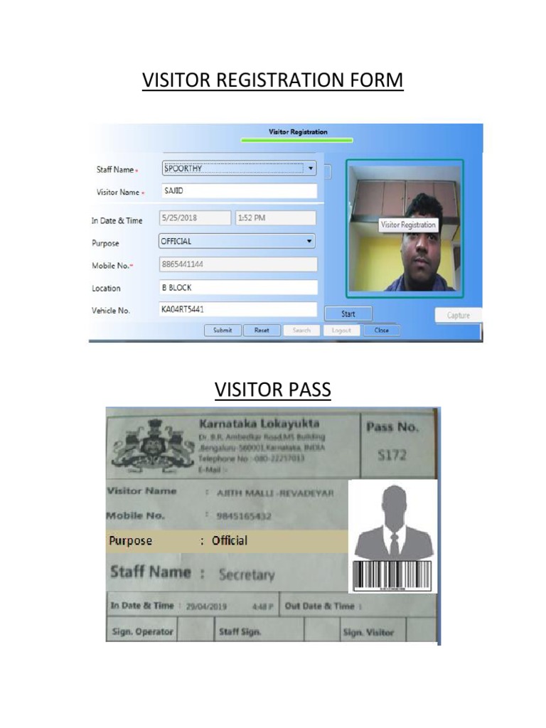 Central Visiting Forms | PDF
