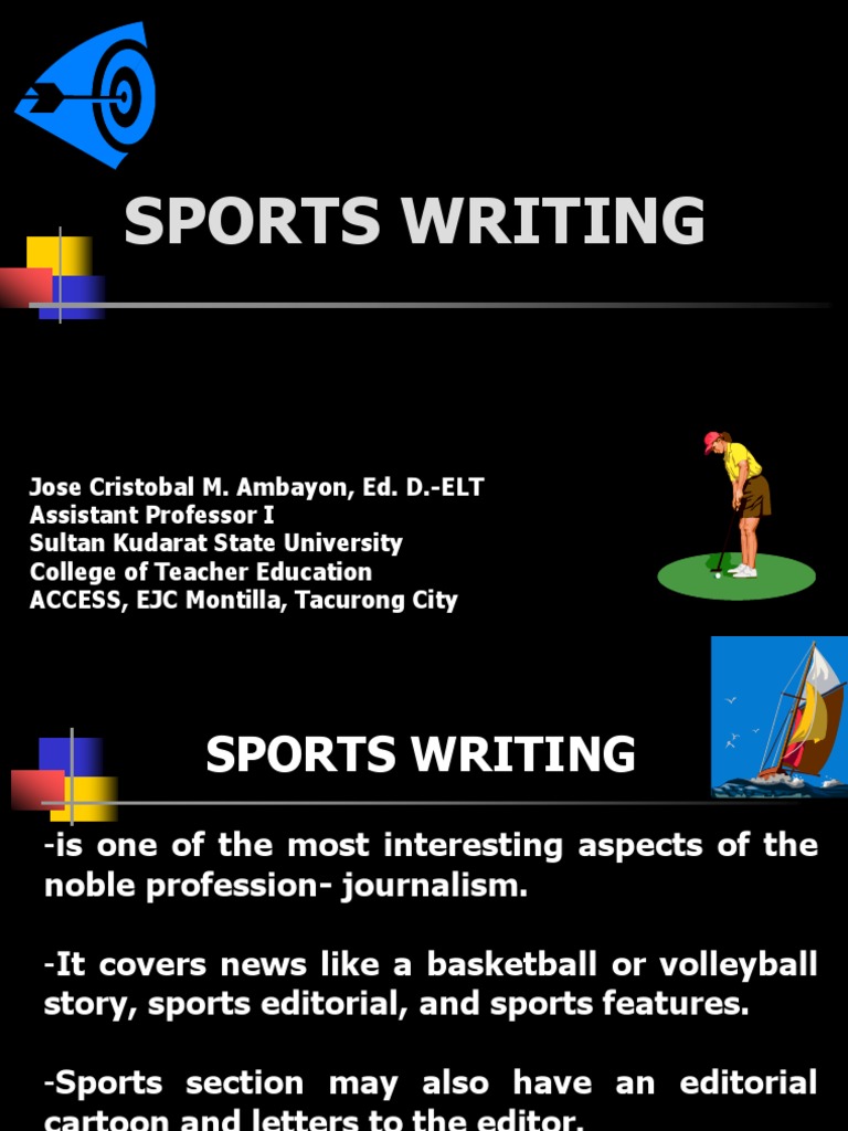 Guide to Effective Sports Writing | PDF | Sports | Writers