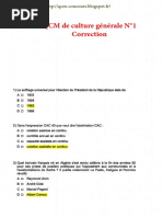 100 Questions Réponses Culture Générale | PDF | Continent | Mer