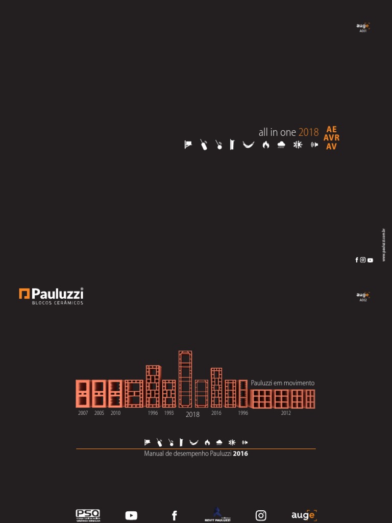 Blocos Cerâmicos Pauluzzi e Aplicações | PDF | Alvenaria | Argamassa ...