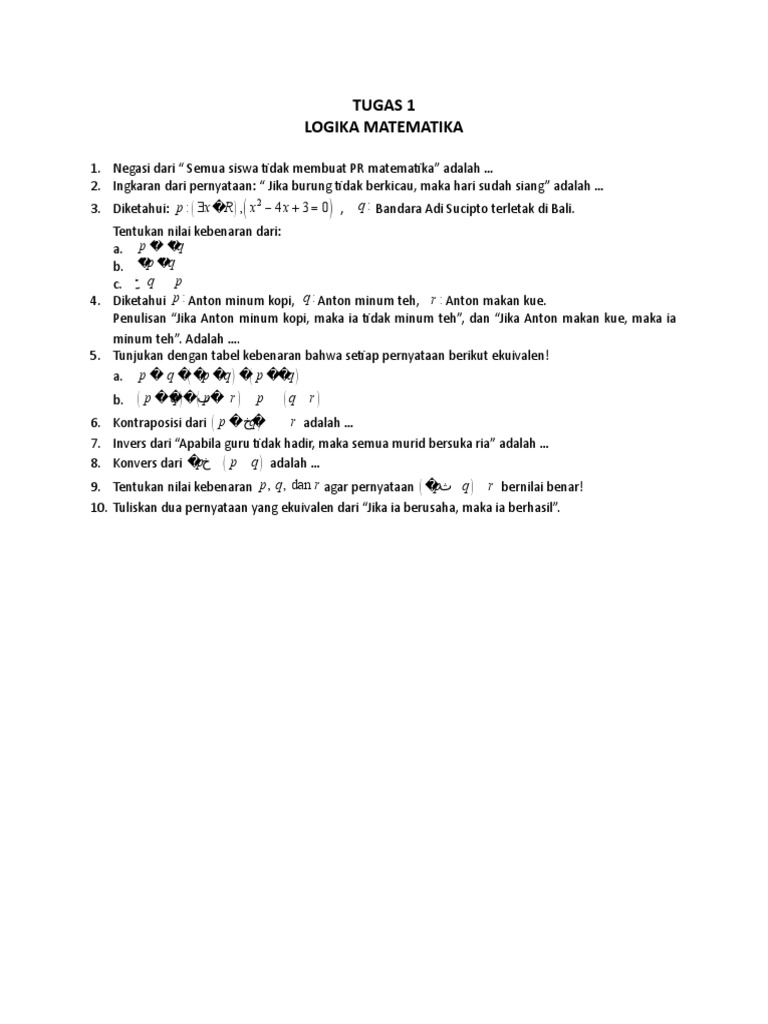 Latihan Soal (Logika) | PDF