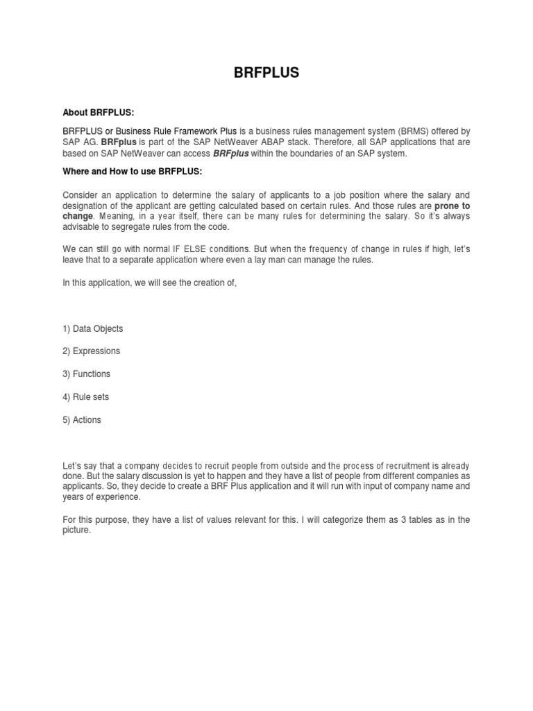 BRFPLUS Documentation | PDF | Computer Science | Computing