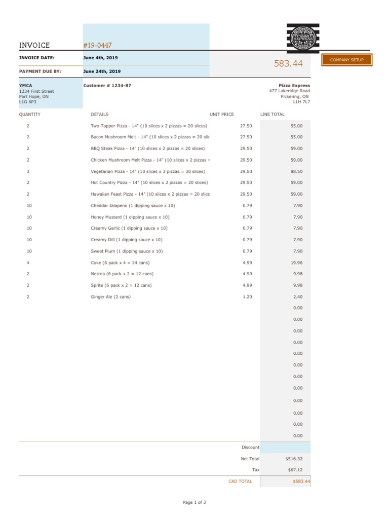 Assignment 2 - Invoice Assignment Template | PDF | Cheque | Payments