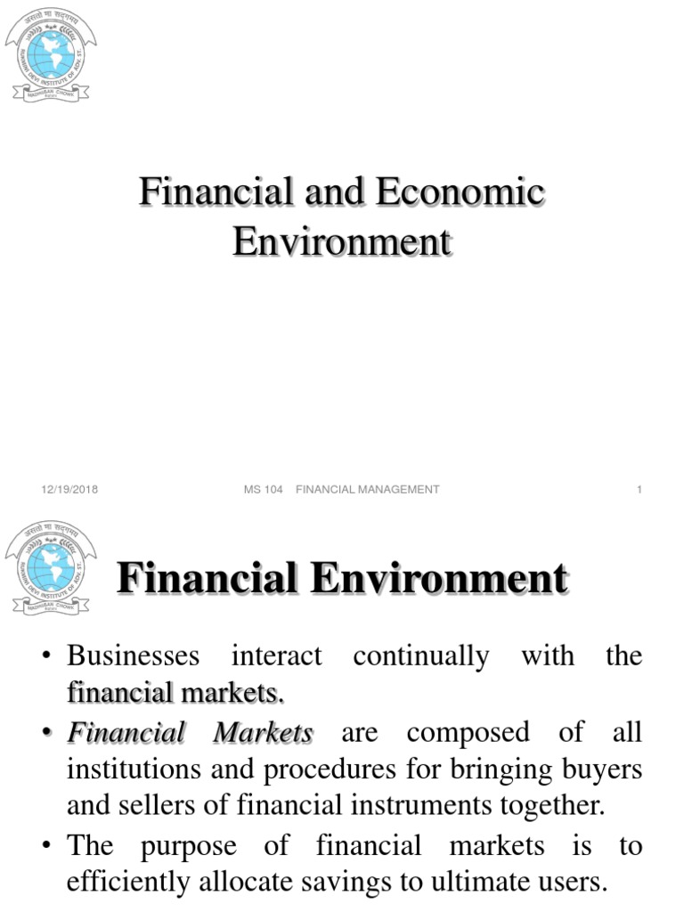 L2. Impact of Financial and Economic Environment On Financial ...
