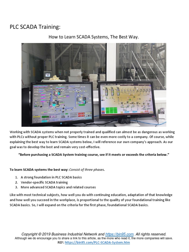 Tips On Selecting The Best SCADA Training | PDF | Scada | Programmable ...