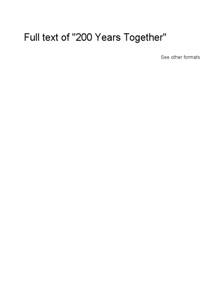 200 Years Together | PDF | Jews | Hasidic Judaism