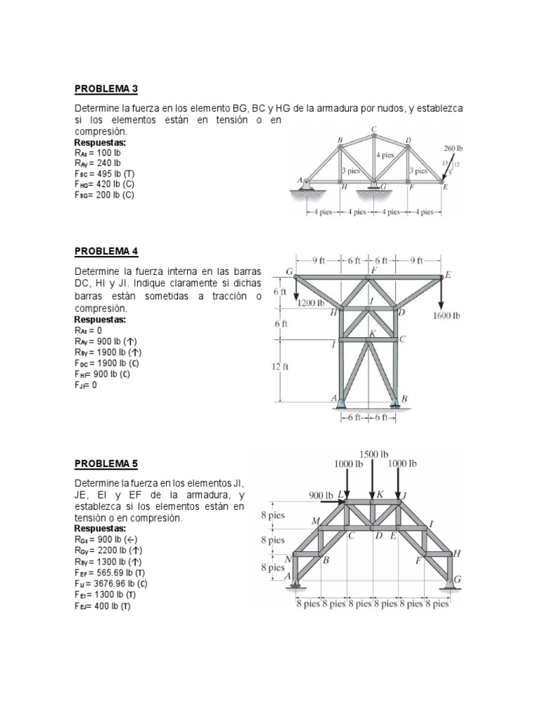 Ejercicios Armaduras 2 | PDF