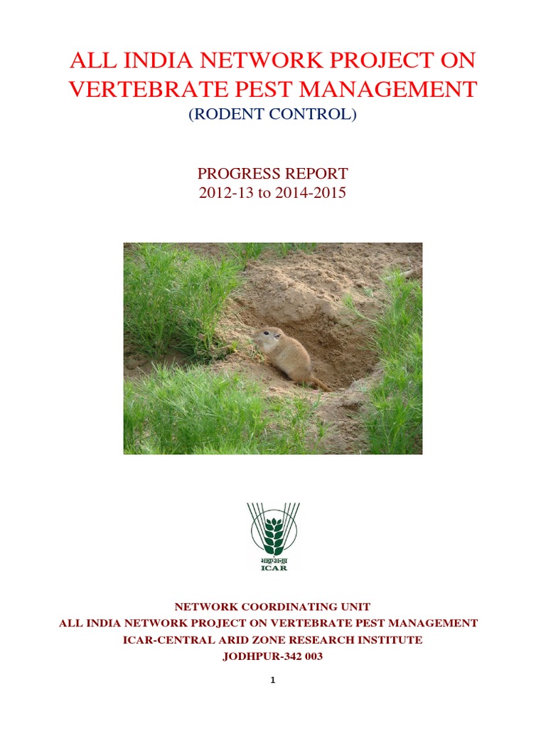 All India Network Project On Vertebrate Pest Management | PDF | Mouse ...