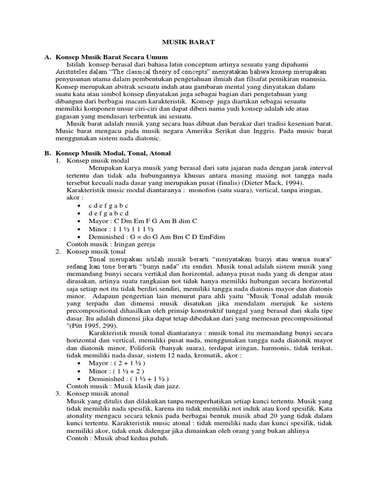 Musik Barat | PDF