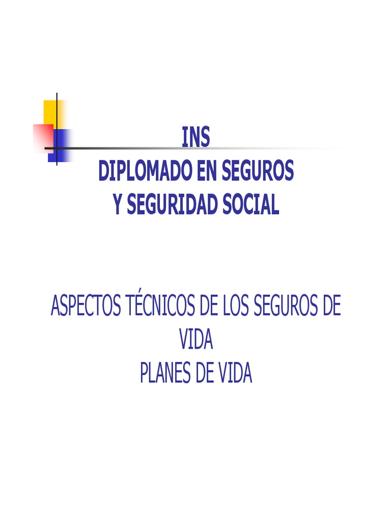 Ins PPT Aspectos Tecnicos | PDF | Póliza de seguros | Seguro