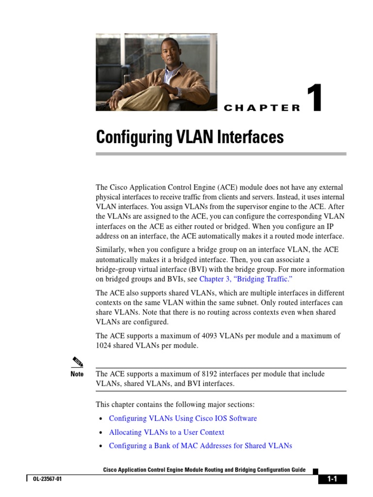 Configuring VLAN Interfaces: Chapter 3, "Bridging Traffic." | PDF | Ip ...